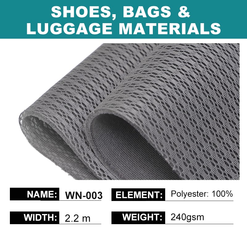 3D Spacer Mesh for Footwear & Backpack
