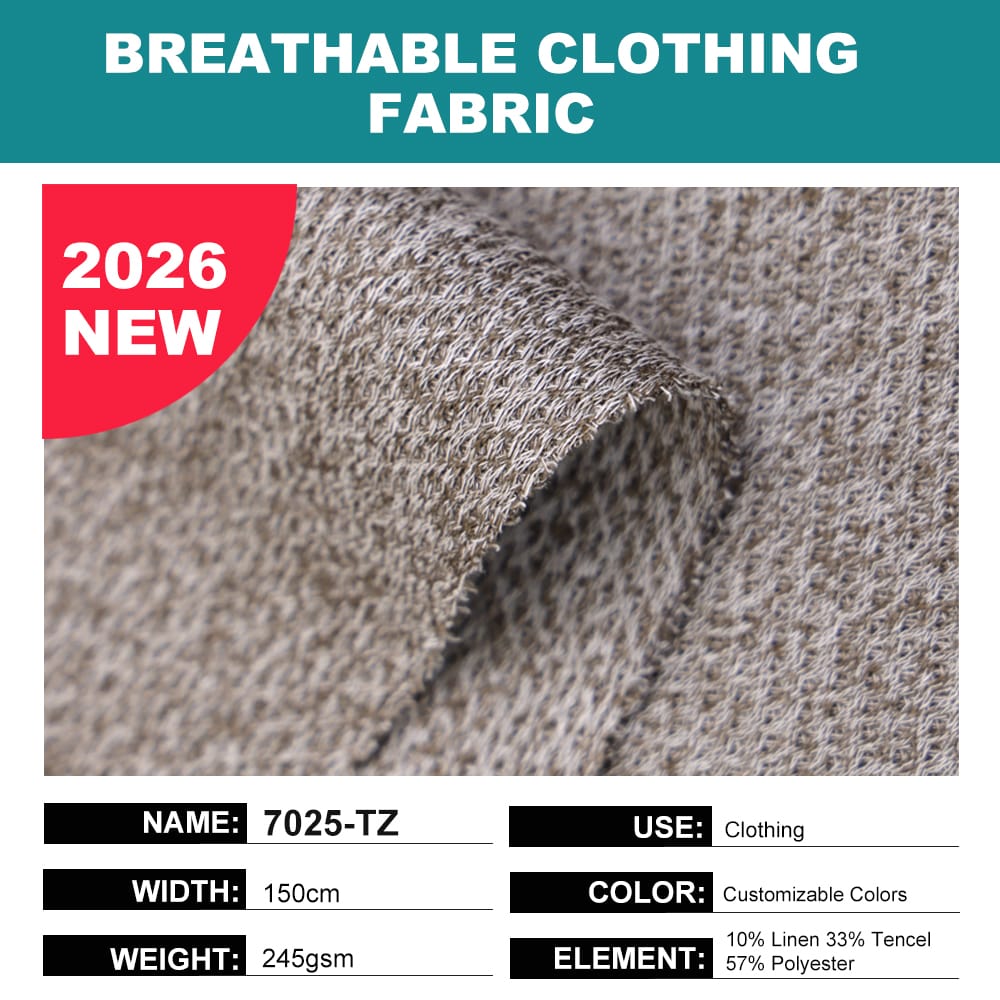 Linen Apparel Mesh Fabric